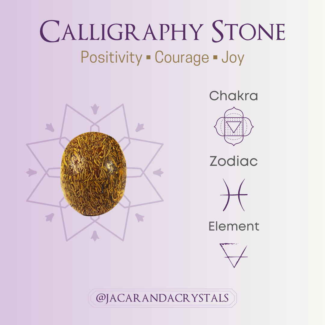 Calligraphy Stone - Meaning – Jacaranda Crystals